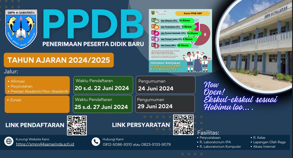 PPDB TA 2024/2025 – SMPN 44 Samarinda